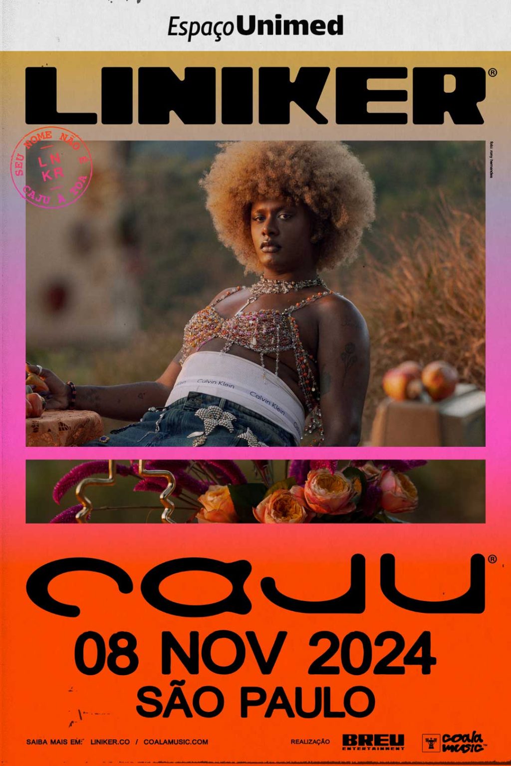 Liniker anuncia estreia da turnê de "CAJU" em São Paulo